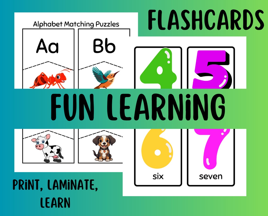Preschool Learning Bundle, Alphabet, Numbers, and Phonics (PDF) - Etsy