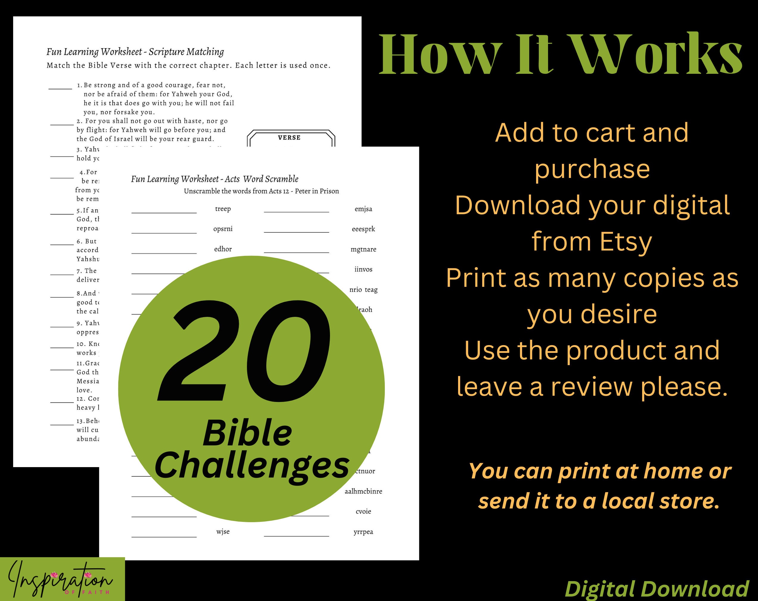 Printable Bible Trivia Challenge, Family Game Night (PDF Download) - Etsy