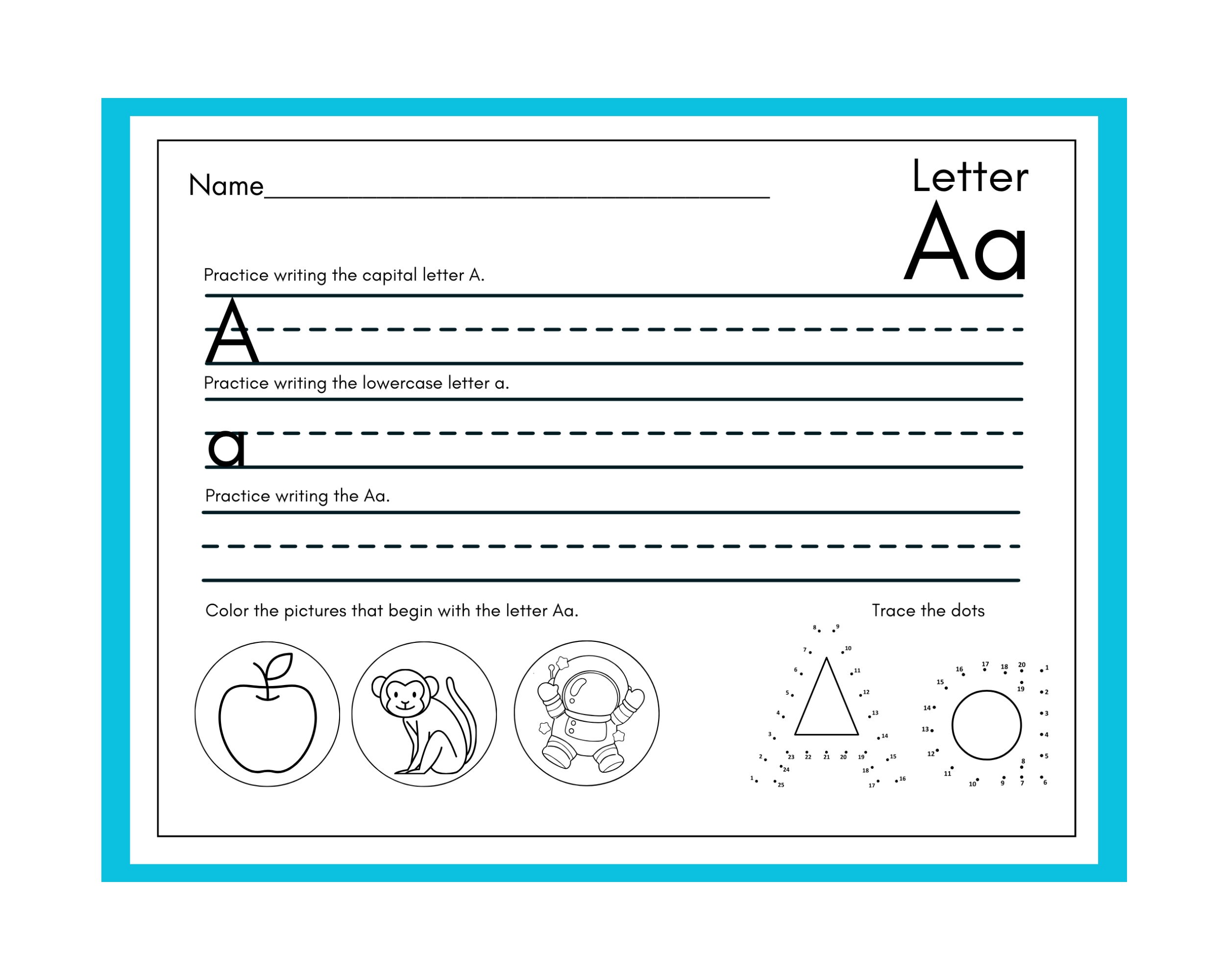 Printable Alphabet Practice Worksheets, Alphabet Tracing Pages ...