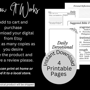 Printable Daily Devotional, Weekly Devotional, Daily Devotional ...