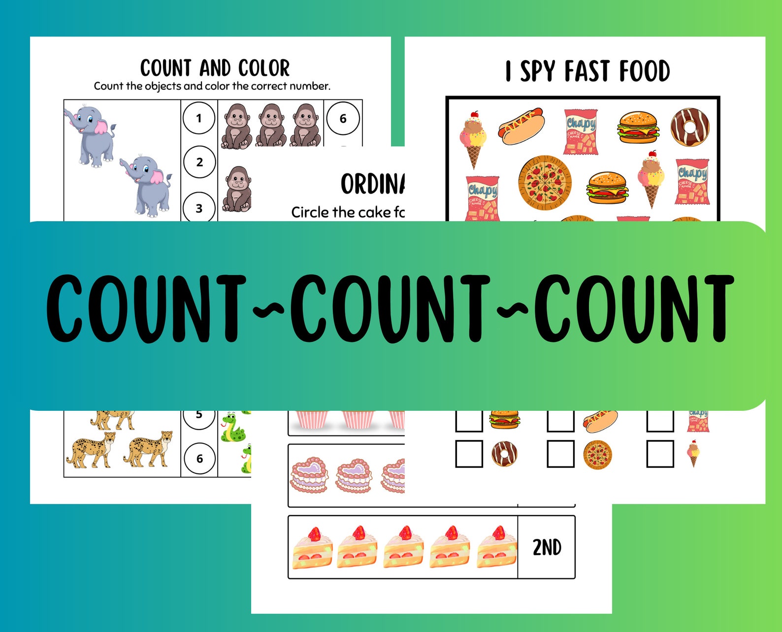 Preschool Learning Bundle, Alphabet, Numbers, and Phonics (PDF) - Etsy