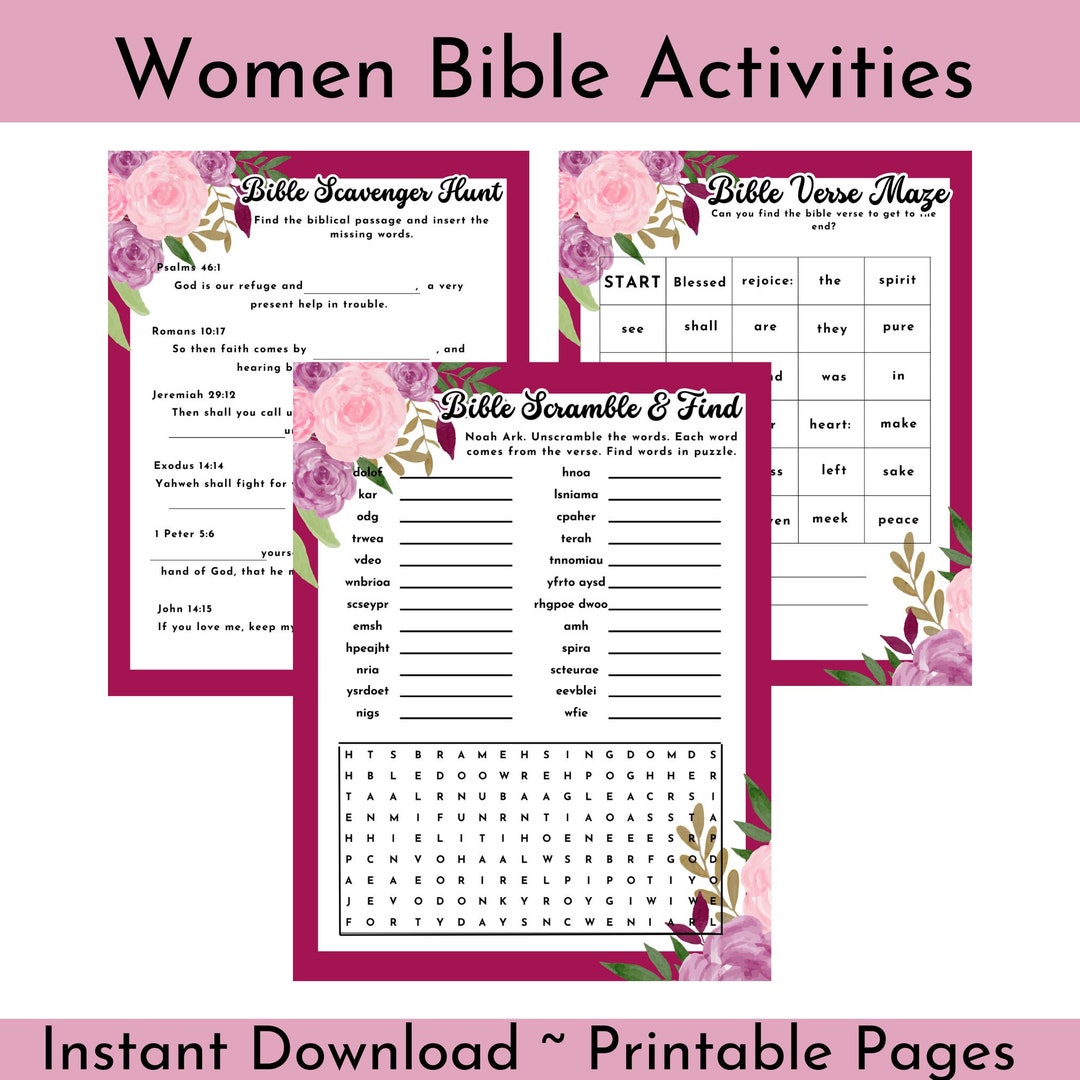 Bible Games for Adults, Fun Christian Games, Bible Activities for Women ...