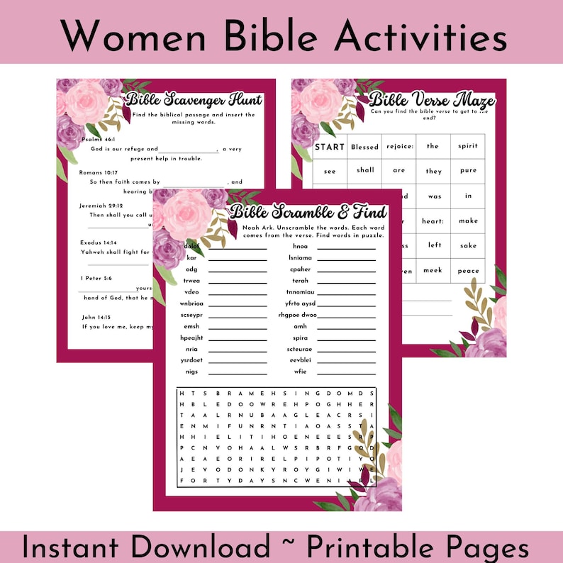 Bible Games for Adults, Fun Christian Games, Bible Activities for Women ...