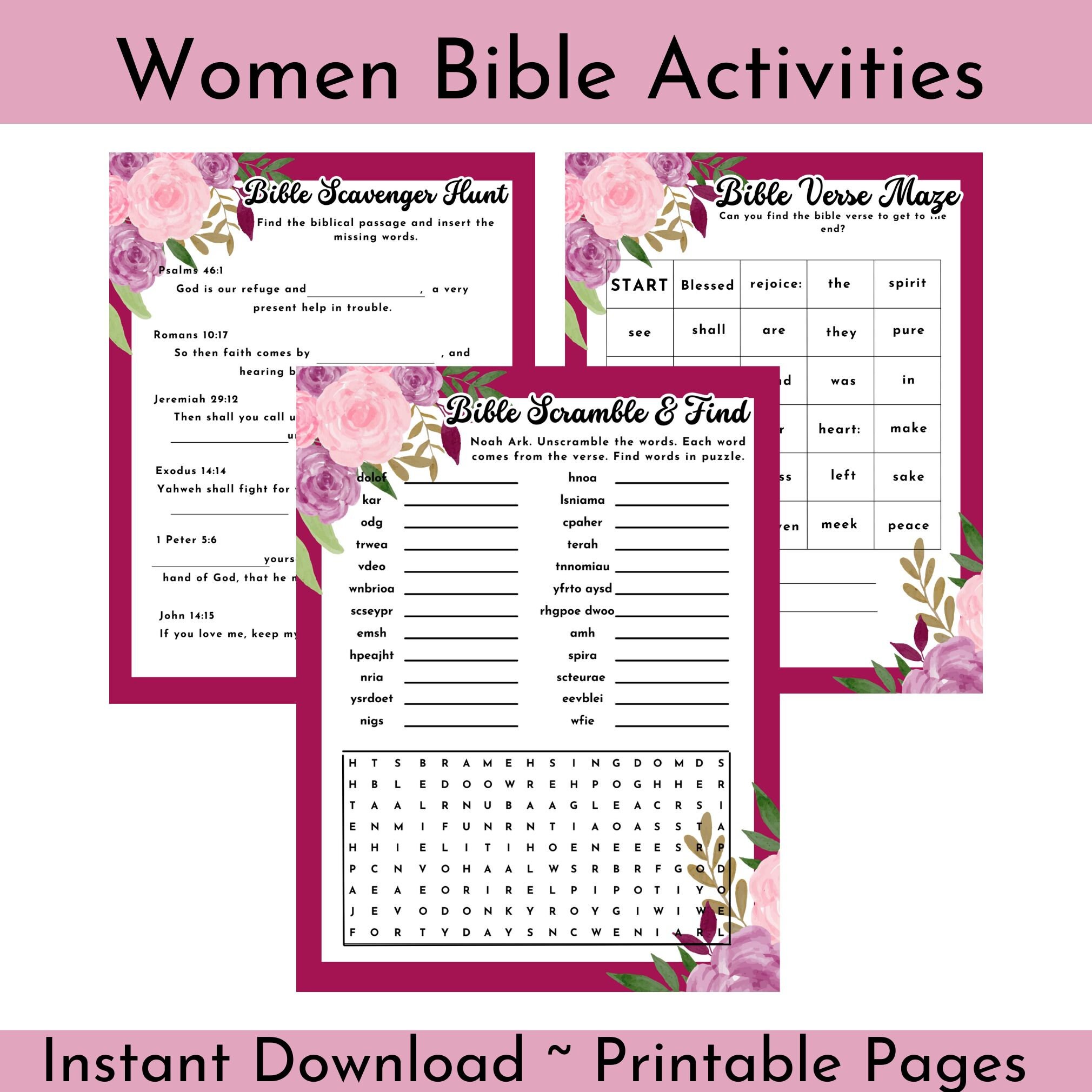 Bible Games for Adults, Fun Christian Games, Bible Activities for Women ...
