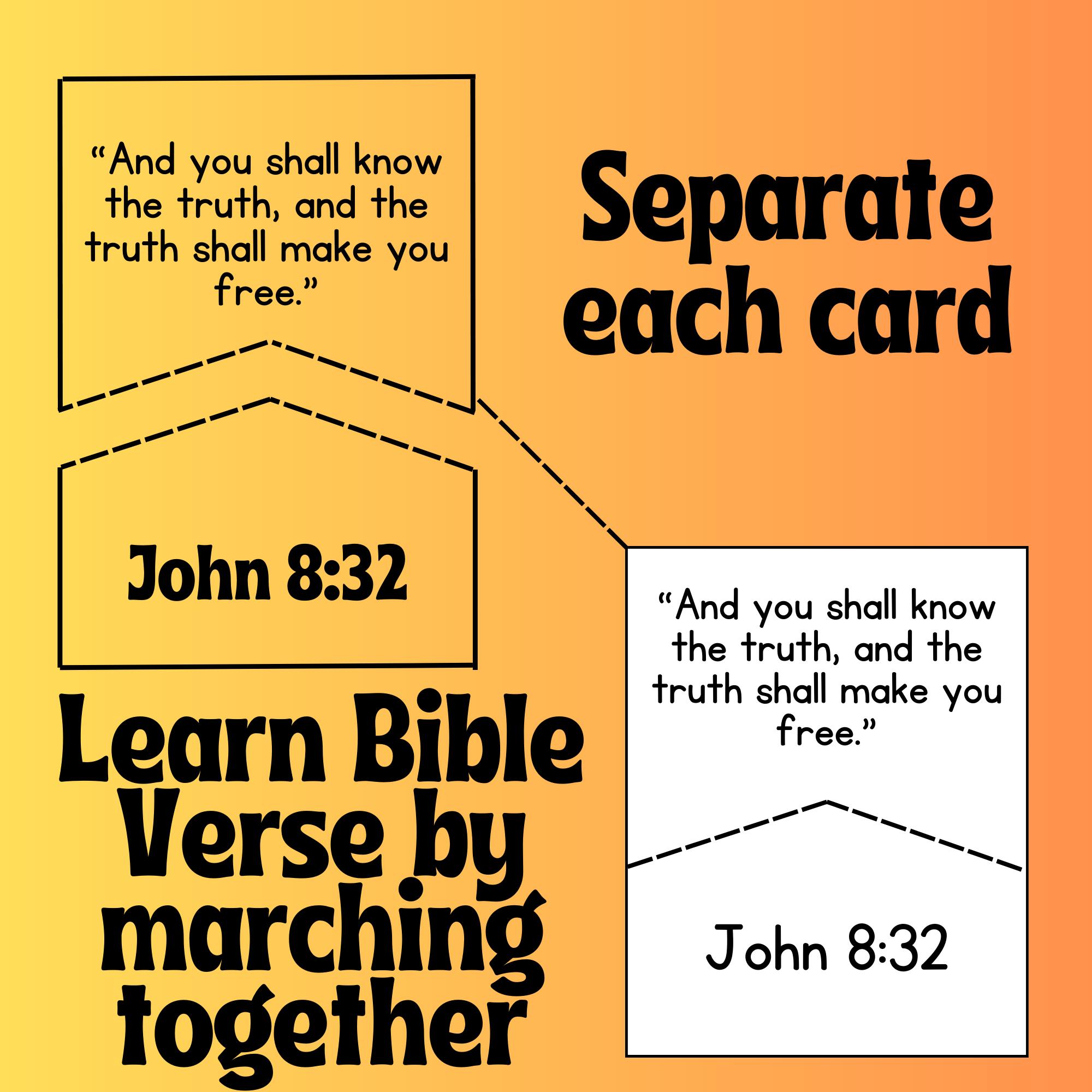 Bible Verse Flash Cards, Printable Memory Verse Cards, Bible Verse ...