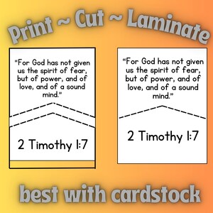 Bible Verse Flash Cards, Printable Memory Verse Cards, Bible Verse ...