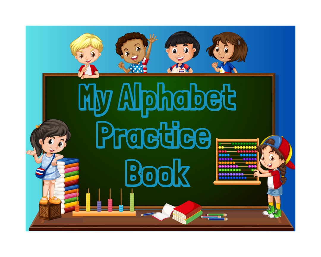 Alphabet Handwriting Practice Book: A-Z Tracing Worksheets (PDF) - Etsy