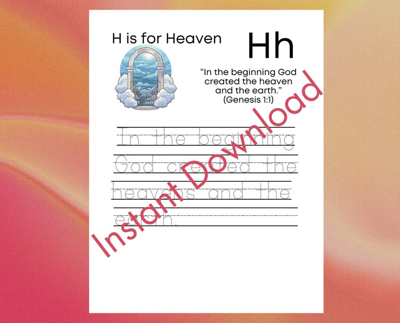 Bible ABC Pages, Alphabet Bible Bundle, Printable Verse Tracing ...