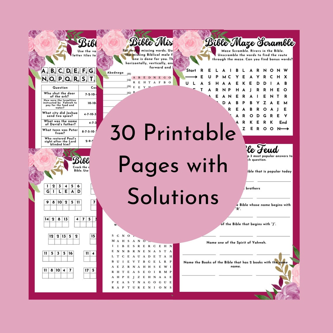 Bible Games for Adults, Fun Christian Games, Bible Activities for Women ...