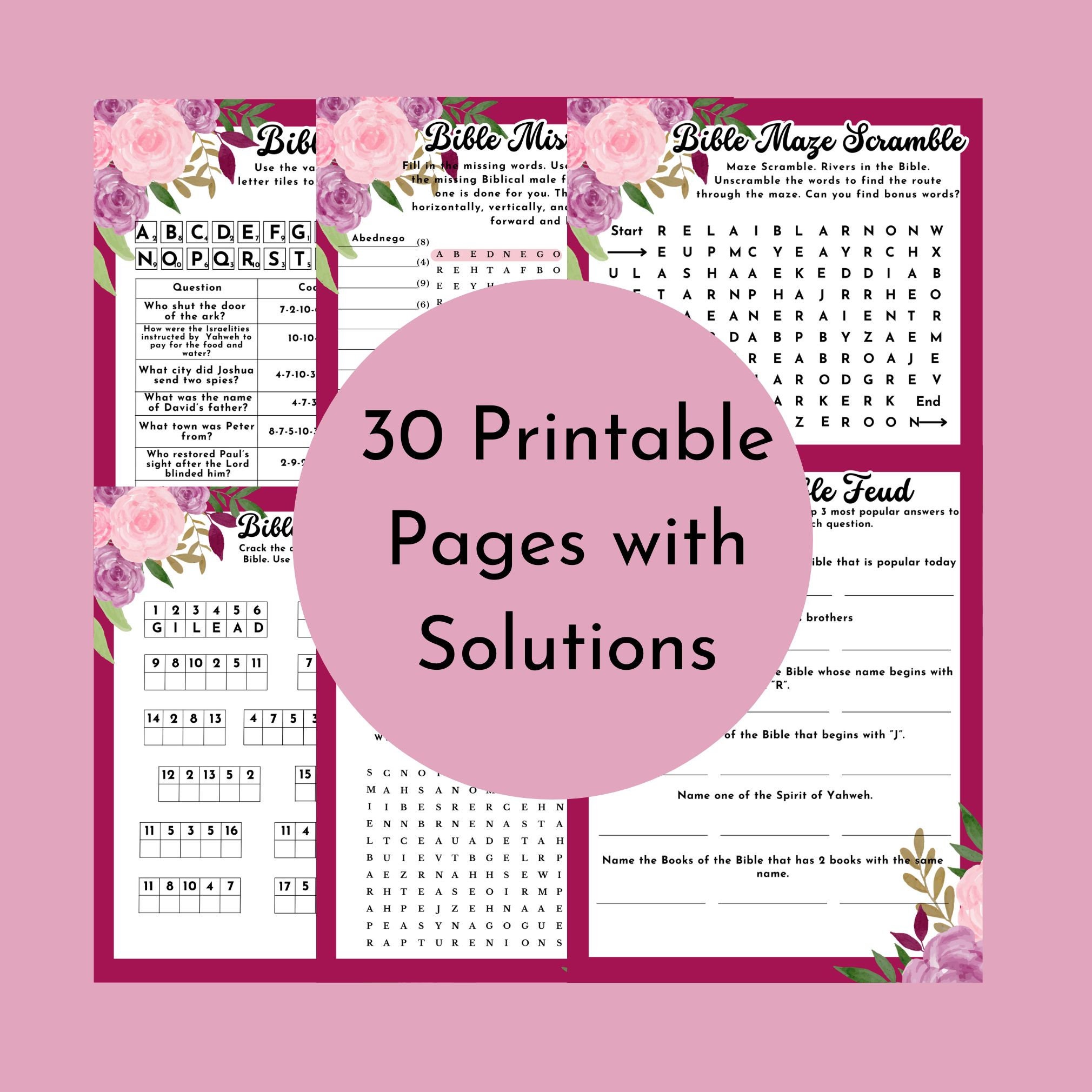 Bible Games for Adults, Fun Christian Games, Bible Activities for Women ...