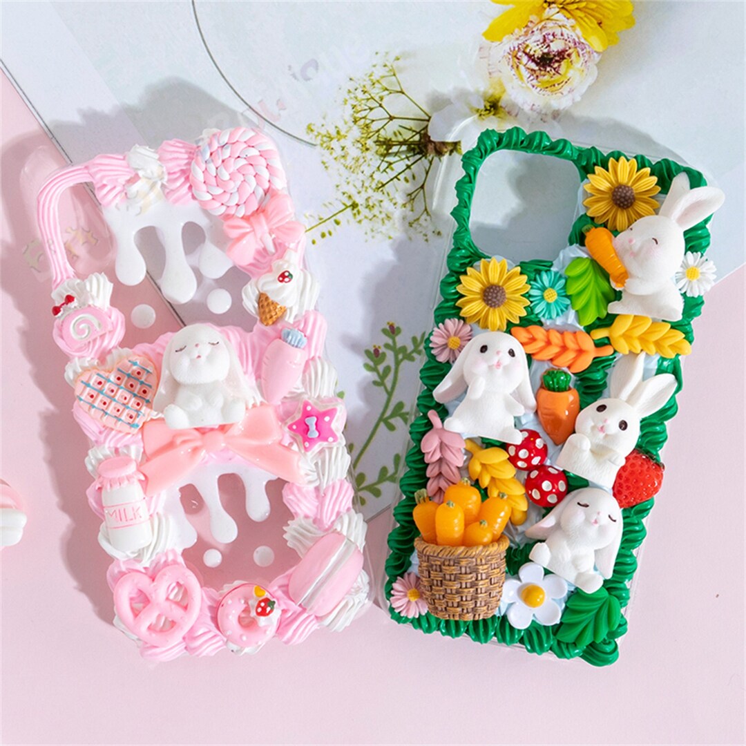 Handmade Cartoon Rabbit Park 3D Cream Case for iPhone 15 14 13 - Etsy