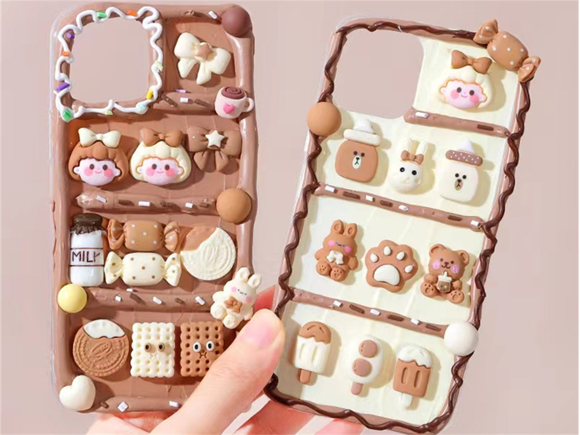 Cartoon Cute Cookies Cream Case Iphone 14 13 12 Pro Max - Etsy