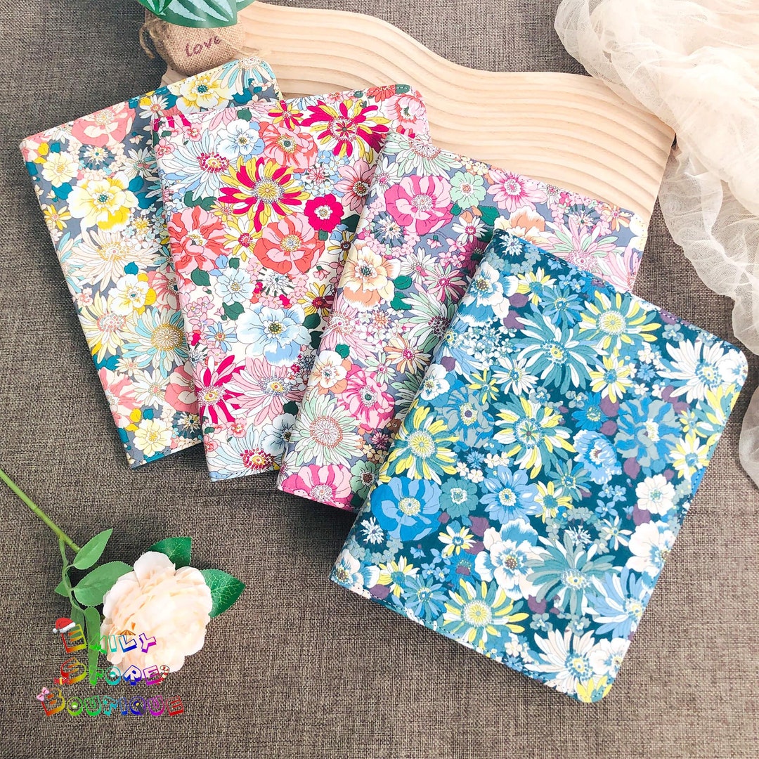 Colorful Flower Embroidery Fabric iPad Case for iPad 11th 2025 11 ...