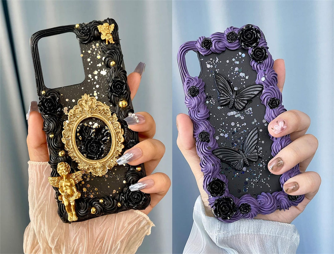 Dark Baroque Style Cream Phone Case iPhone 15 14 13 Pro Max - Etsy