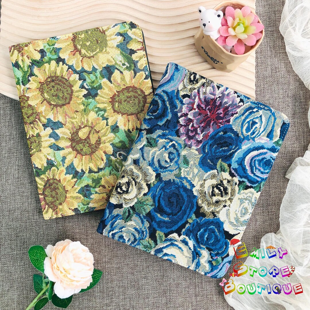 Sunflower Daisy Fabric Case With Auto Sleep Wake-up Screen Function for ...