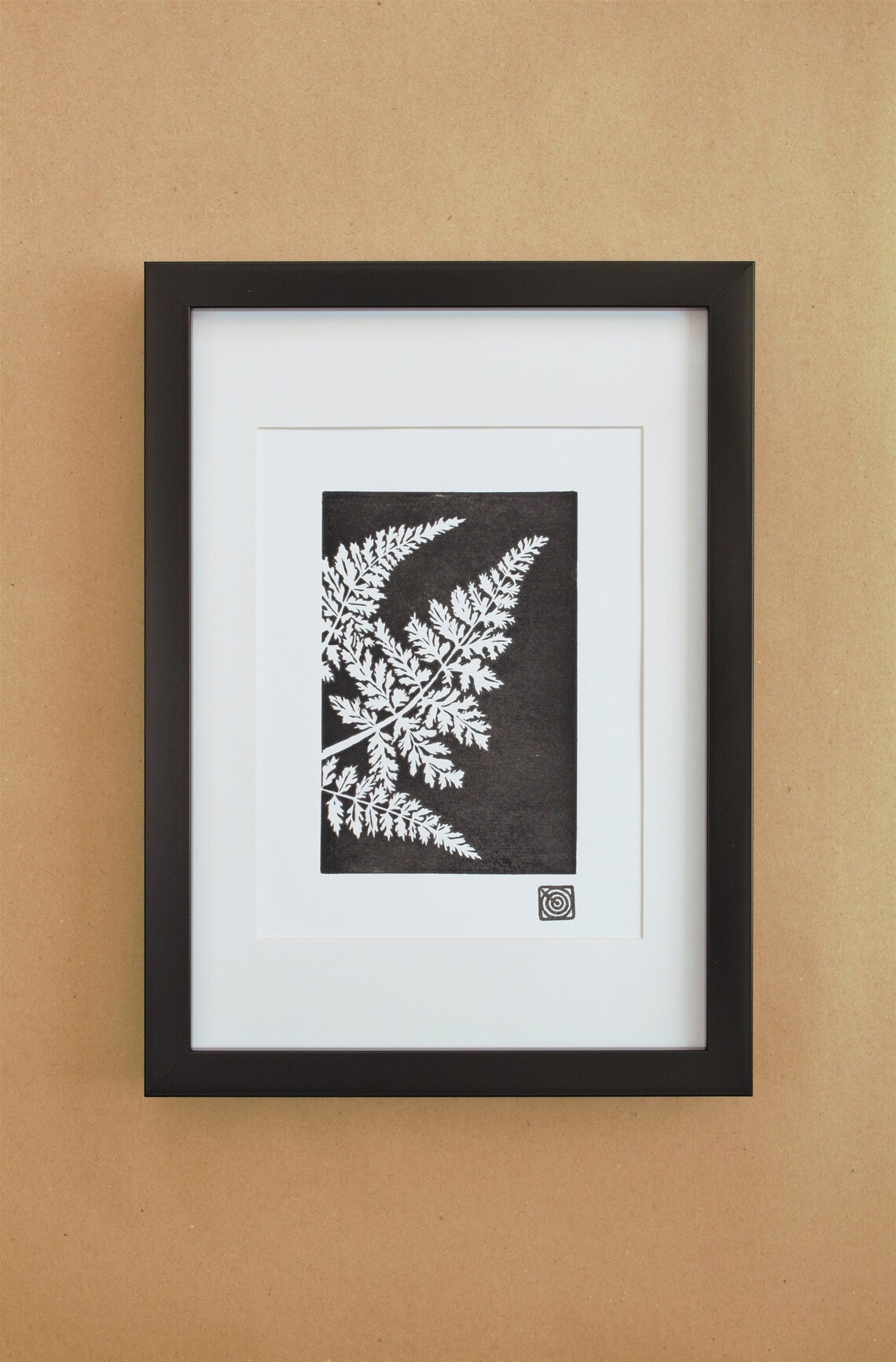 Fern Handmade Original Lino Print - Etsy
