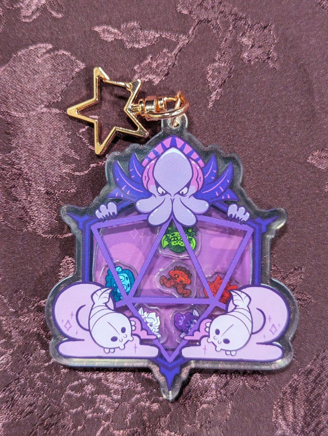 DND Videogame Shaker Keychain - Etsy