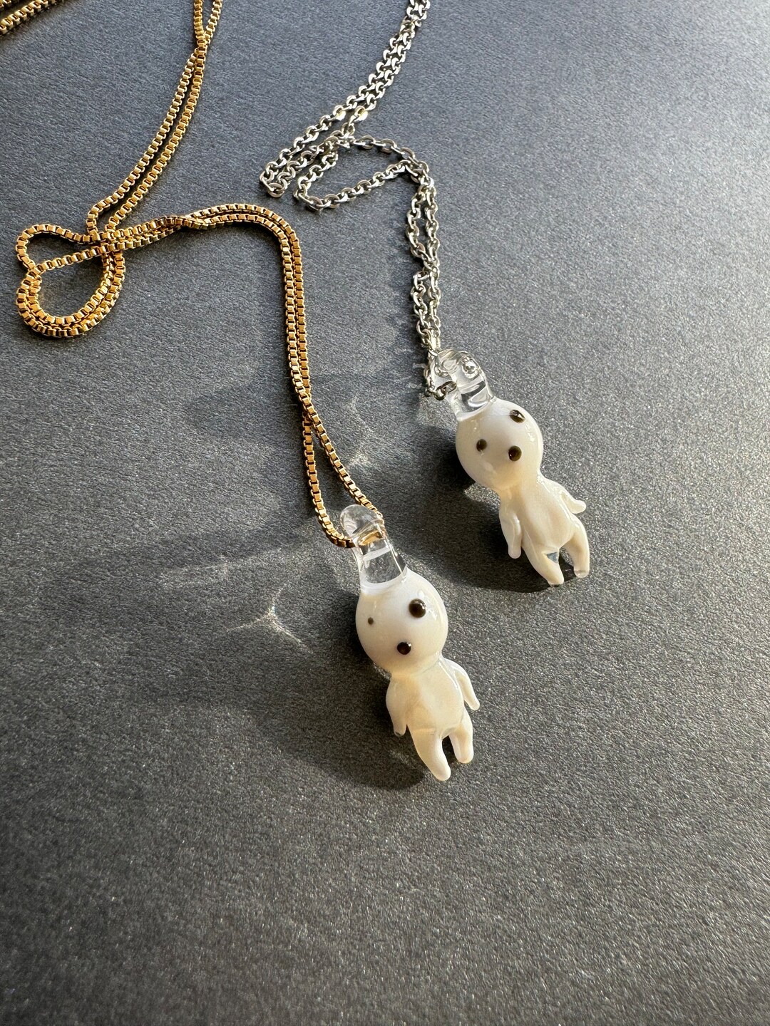 Kodama Miniature Glass Charm Necklace - Etsy