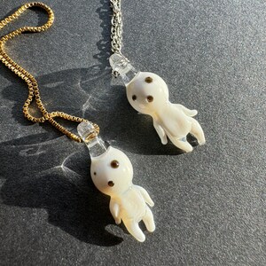 Kodama Miniature Glass Charm Necklace - Etsy