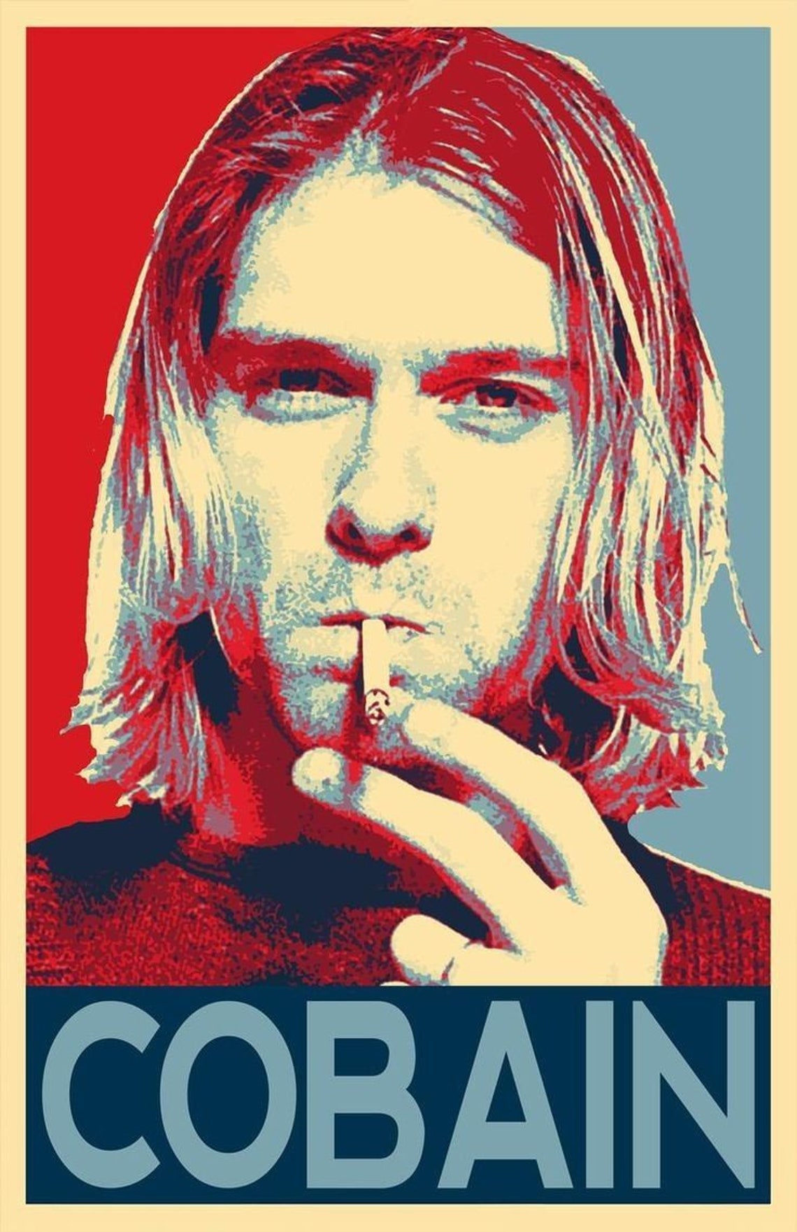 Kurt Cobain Nirvana Poster | Etsy Kurt Cobain Nirvana Poster | Etsy