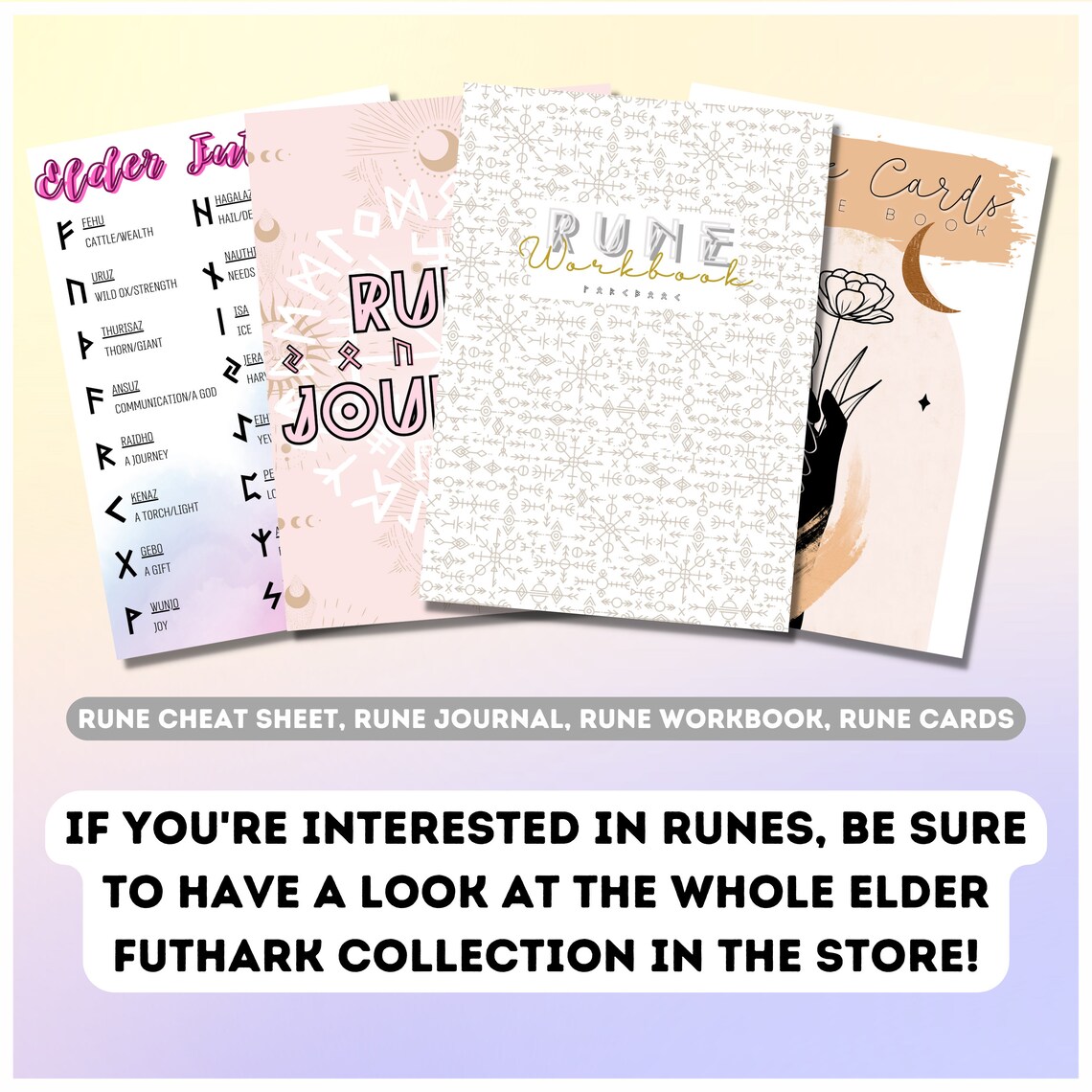 Elder Futhark Cheat Sheet PDF Printable - Etsy Australia