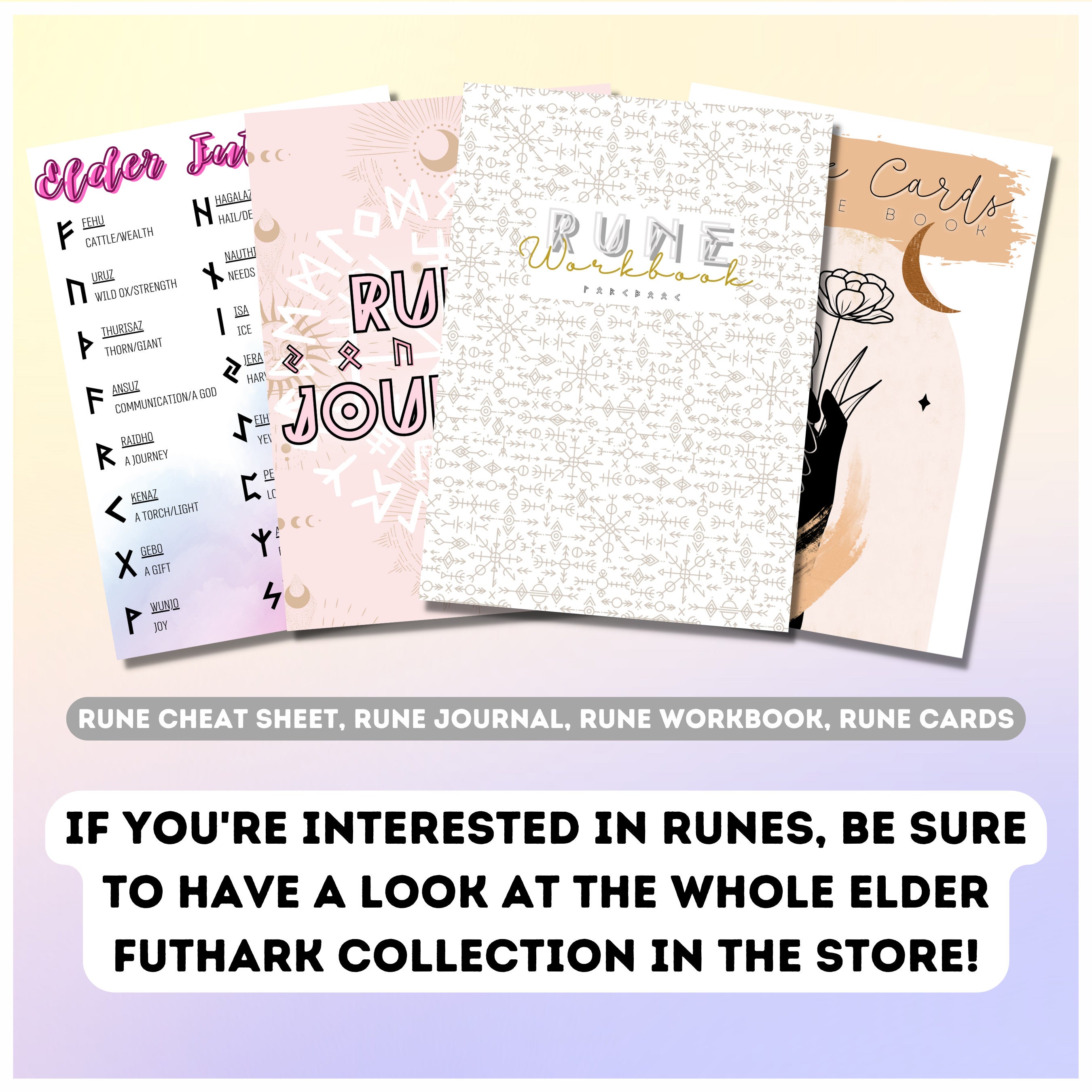 Elder Futhark Cheat Sheet PDF Printable - Etsy Australia