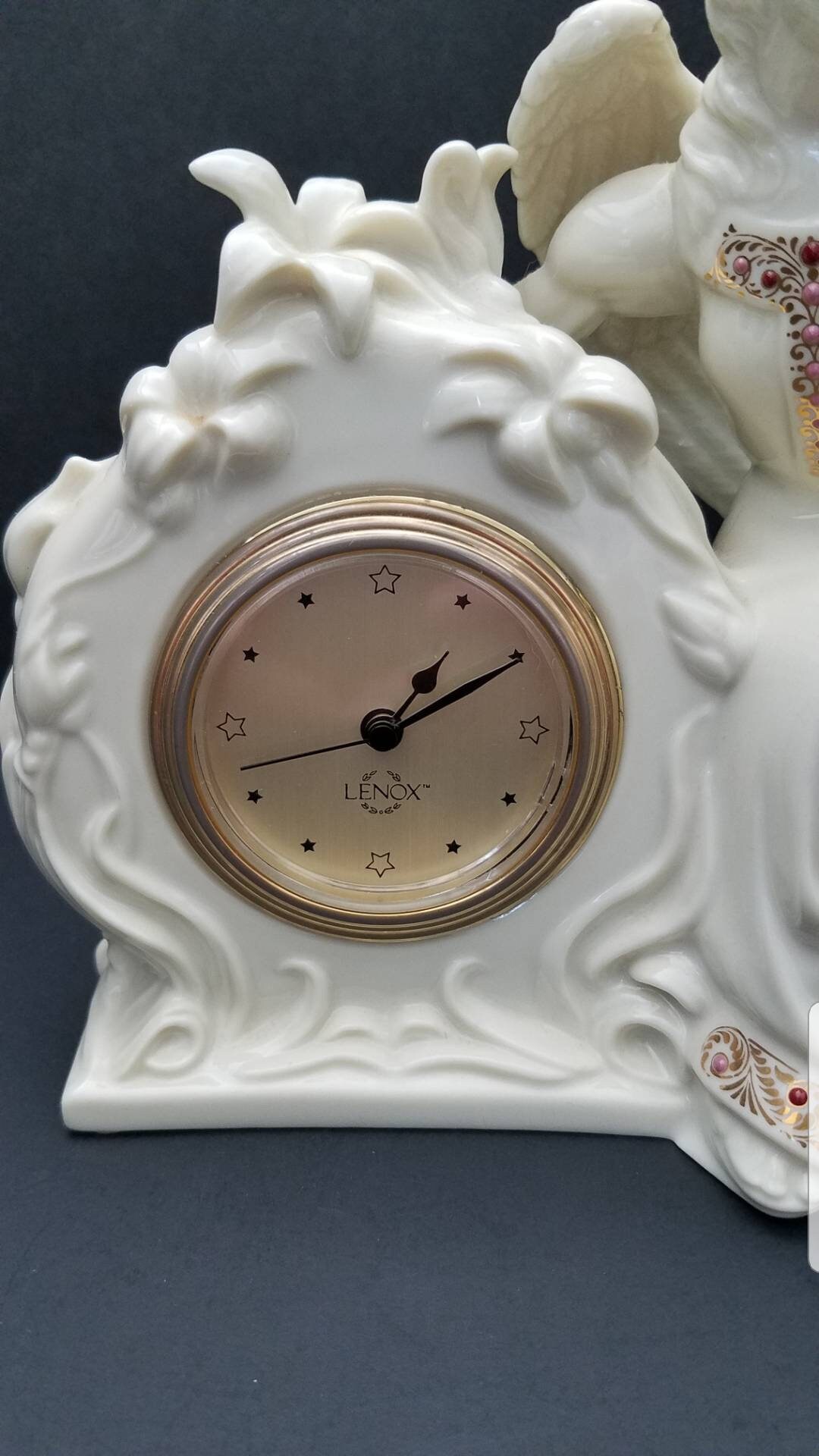 Lennox China Angel Clock Jewel, Nativity Collection. Vintage Porcelain ...