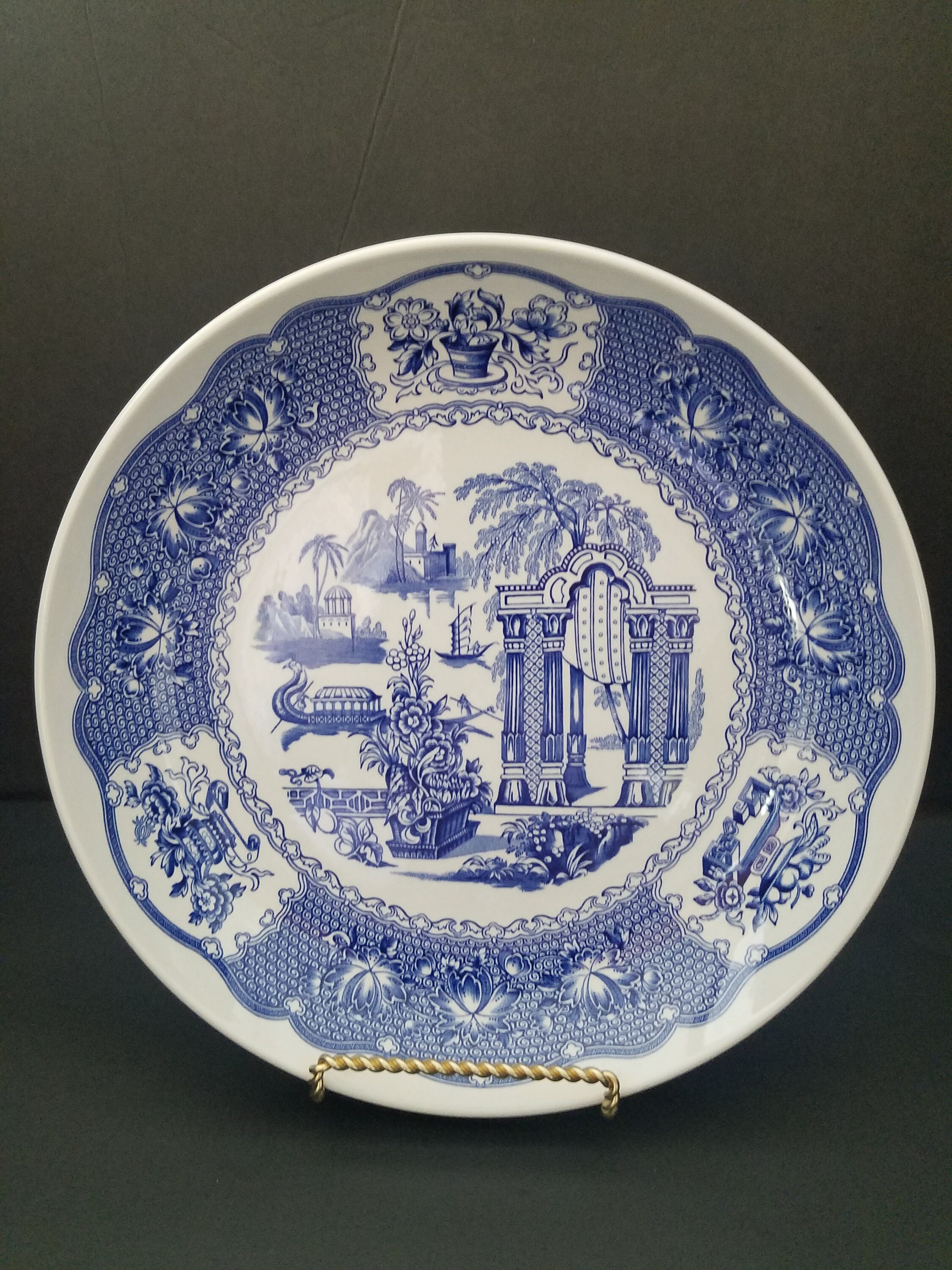 The Spode Blue Room Collection Pagoda Serving Pasta Bowl. Vintage ...