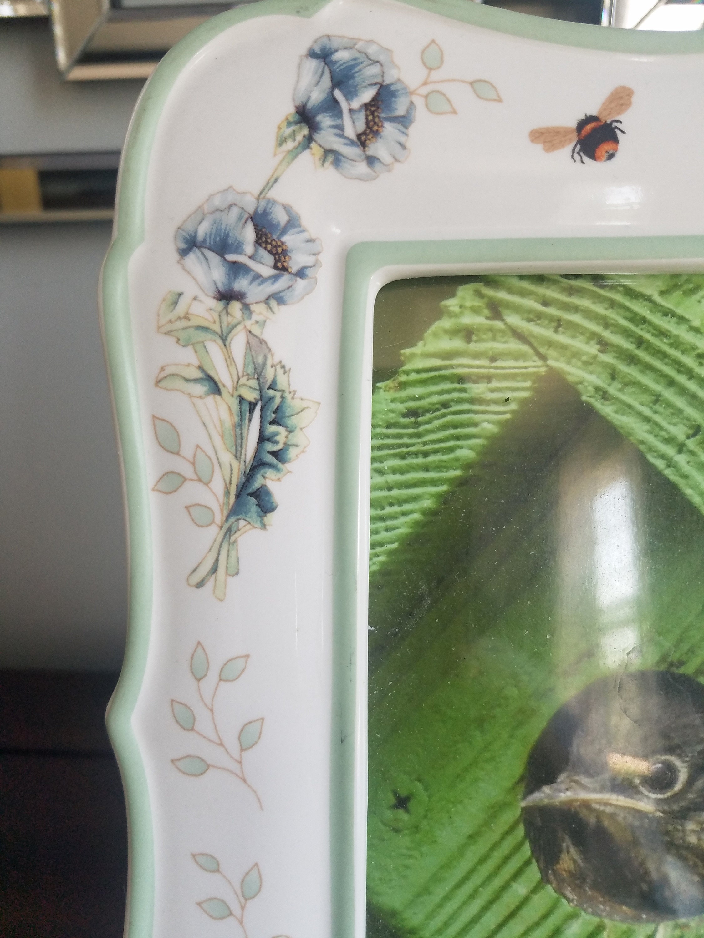 Vintage Lenox Porcelain Photo Frame Butterfly Meadow. 4"×6" No Box. - Etsy
