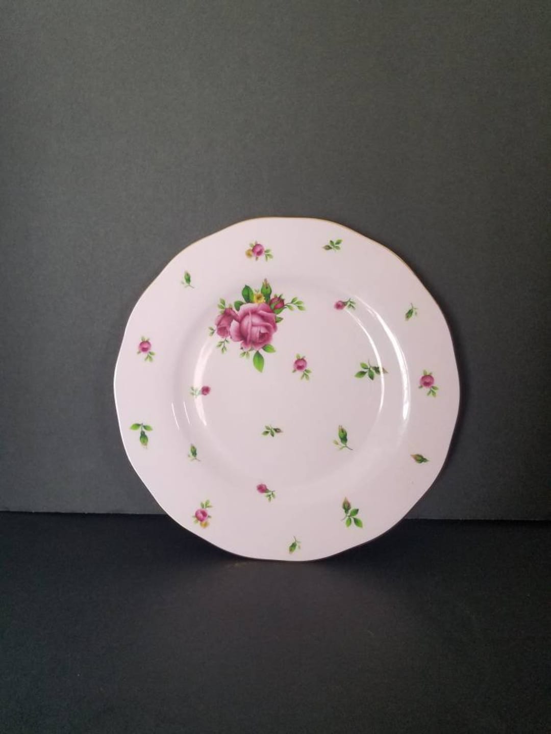 Royal Albert New Country Roses Pink Salad Plate. Bone China . New. ''8 ...