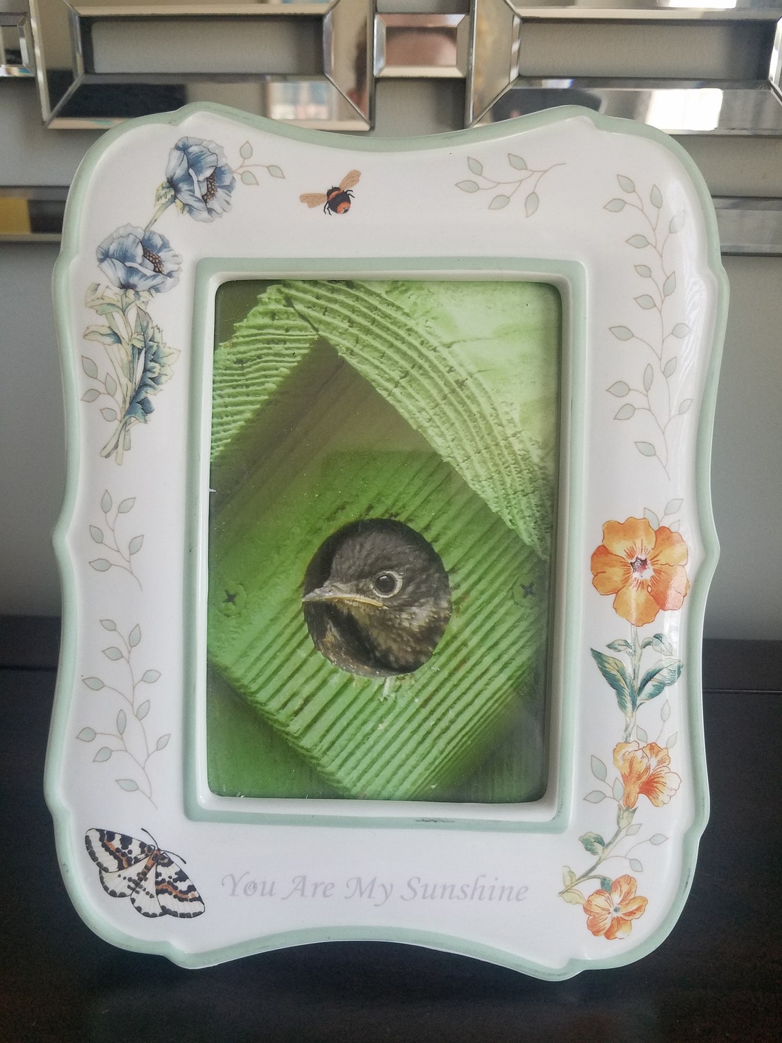 Vintage Lenox Porcelain Photo Frame Butterfly Meadow. 4"×6" No Box. - Etsy