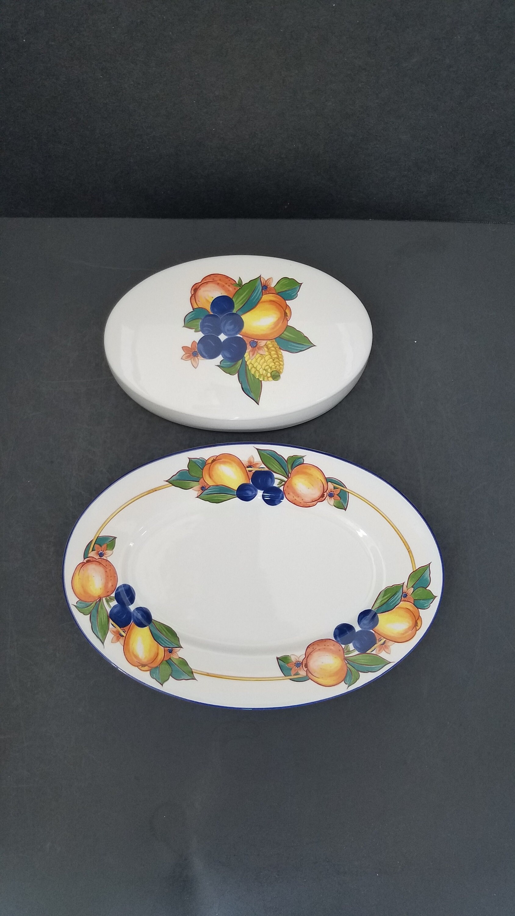 Vintage Covered Butter Dish Mikasa Bountiful Bone China Butter Dish ...