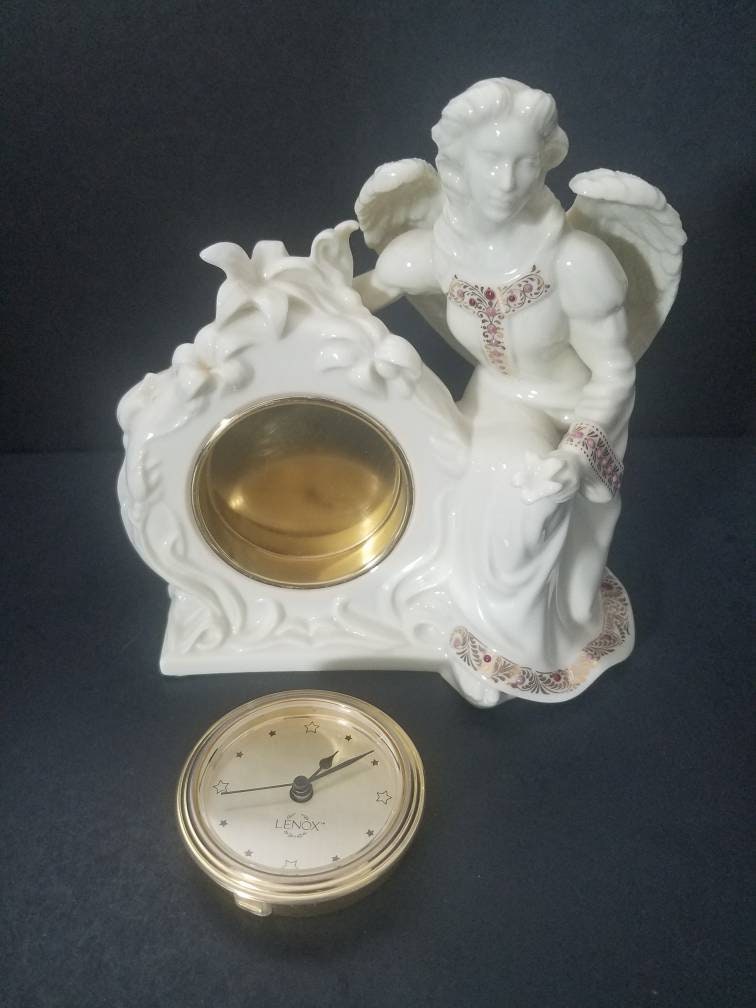 Lennox China Angel Clock Jewel, Nativity Collection. Vintage Porcelain ...