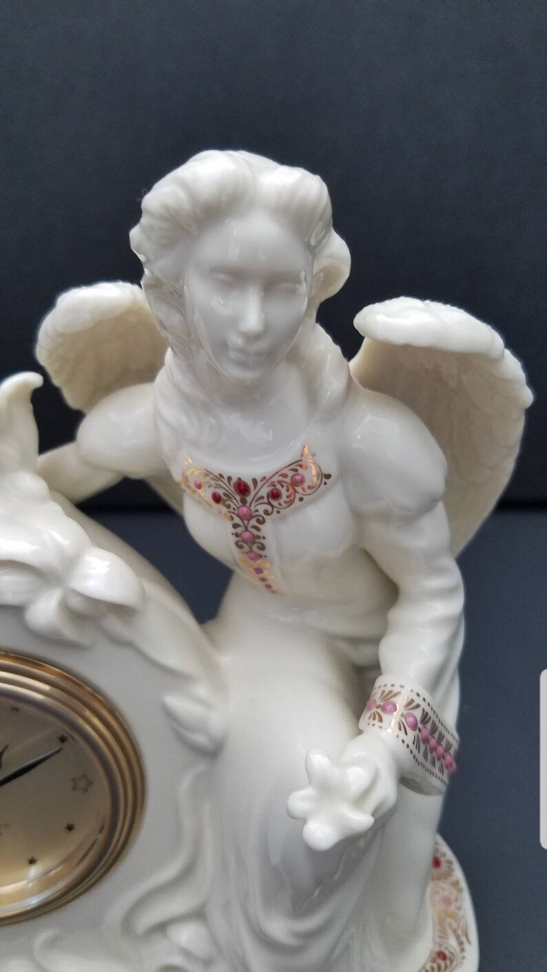 Lennox China Angel Clock Jewel, Nativity Collection. Vintage Porcelain ...