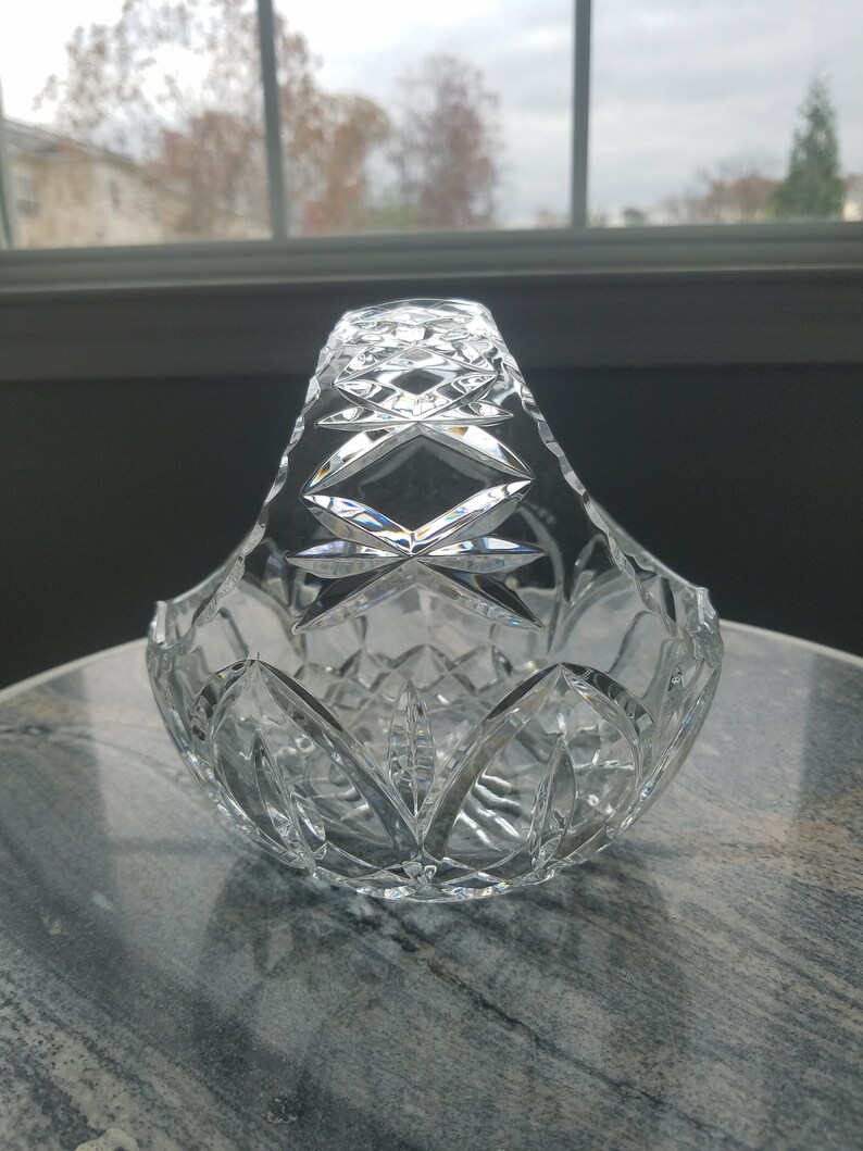Vintage Heavy Cut Crystal Candy Bowl. Candy Dish. Bohemia Crystal ...