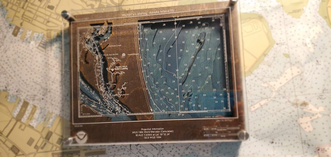 3D Custom Nautical Charts - Etsy