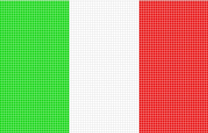 Italy Flag C2C Crochet Graph and Written Pattern - Etsy