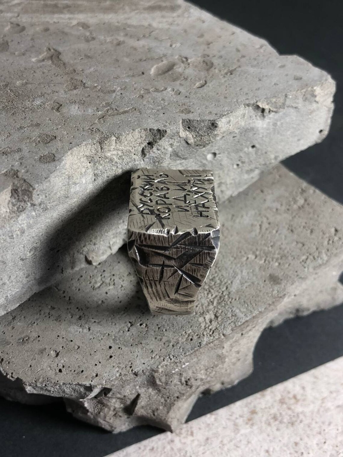 Silver Ukrainian Ring Russian Warship Go F Yourself Ukrainian - Etsy