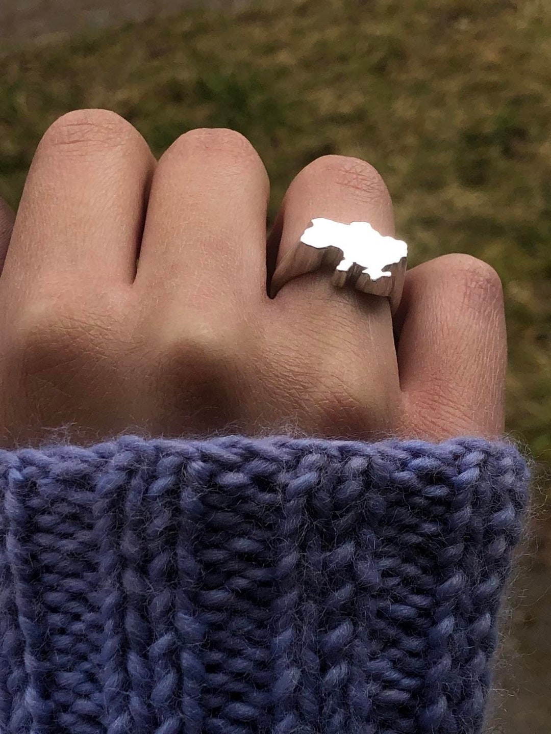 Silver Ukraine Ring, A Map of Ukraine Ring, Ukraine Ring, Symbol of ...