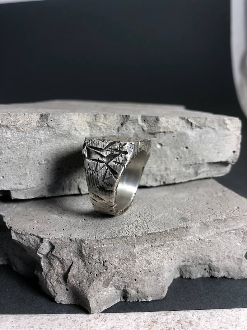 Silver Ukrainian Ring Russian Warship Go F Yourself Ukrainian | Etsy