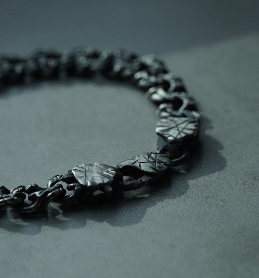 925' Sterling Silver Men's Bracelet, Stylish Chain Bracelet, Men's ...