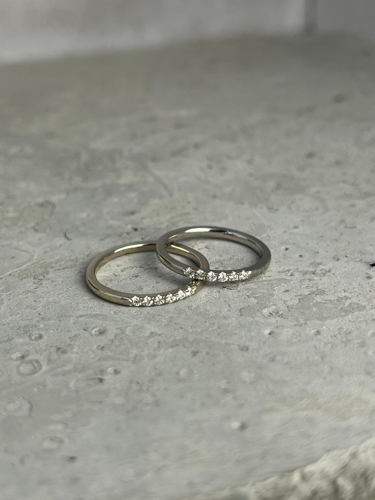 Platinum Wedding Band With Diamonds, Super Skinny Platinum Ring, Thin ...