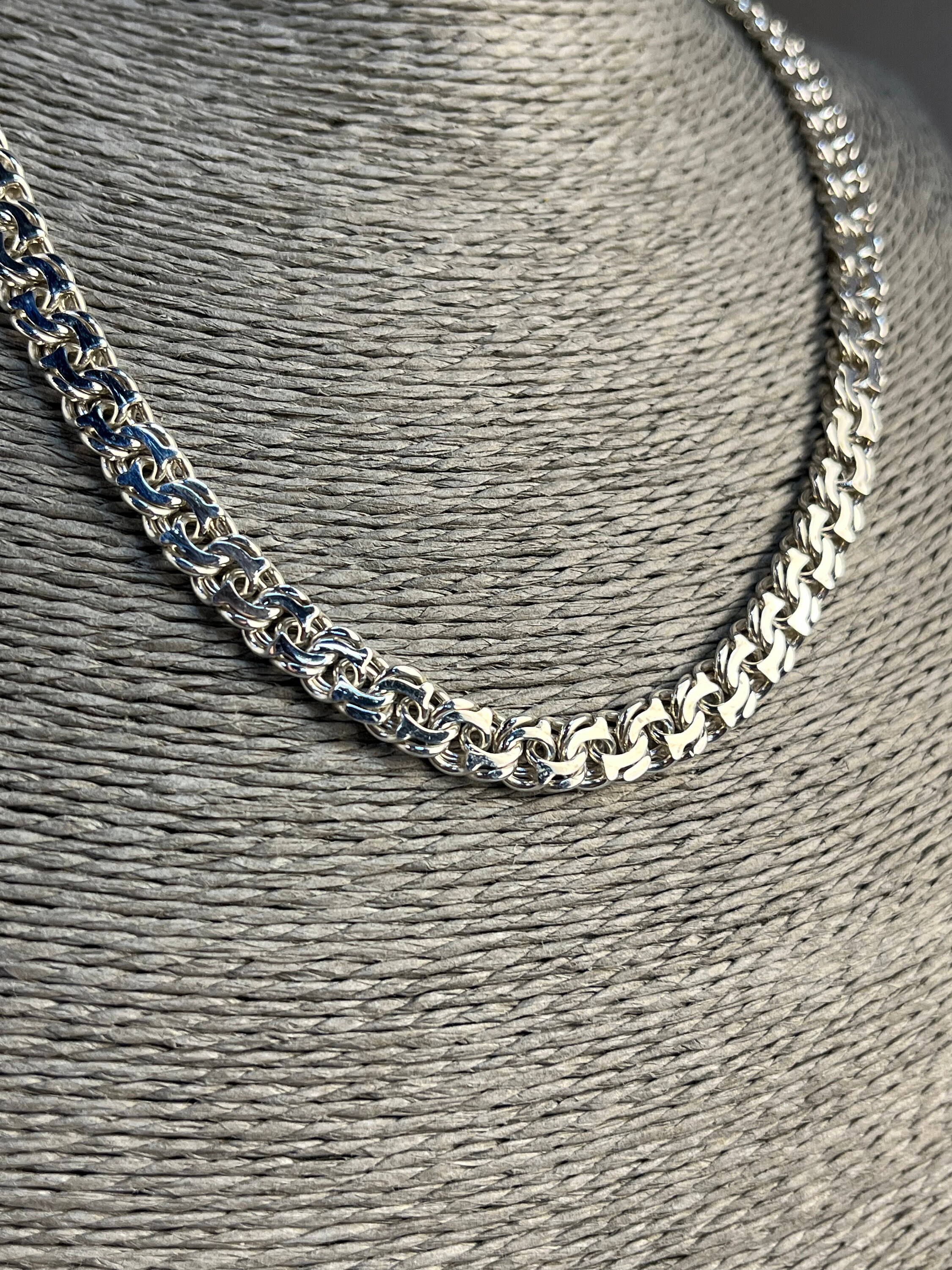 Handmade Silver Chain Necklace, 925 Silver Men's Chain, Gift for Men ...