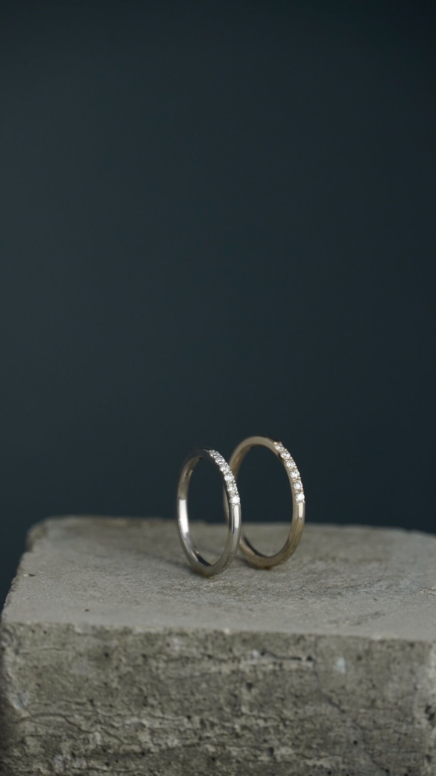 Platinum Wedding Band With Diamonds, Super Skinny Platinum Ring, Thin ...