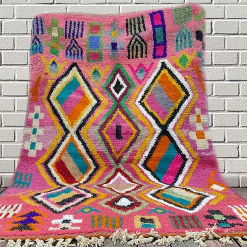 Moroccan Rug Pink Moroccan Rug 8x10 Moroccan Rug 9x12 - Etsy