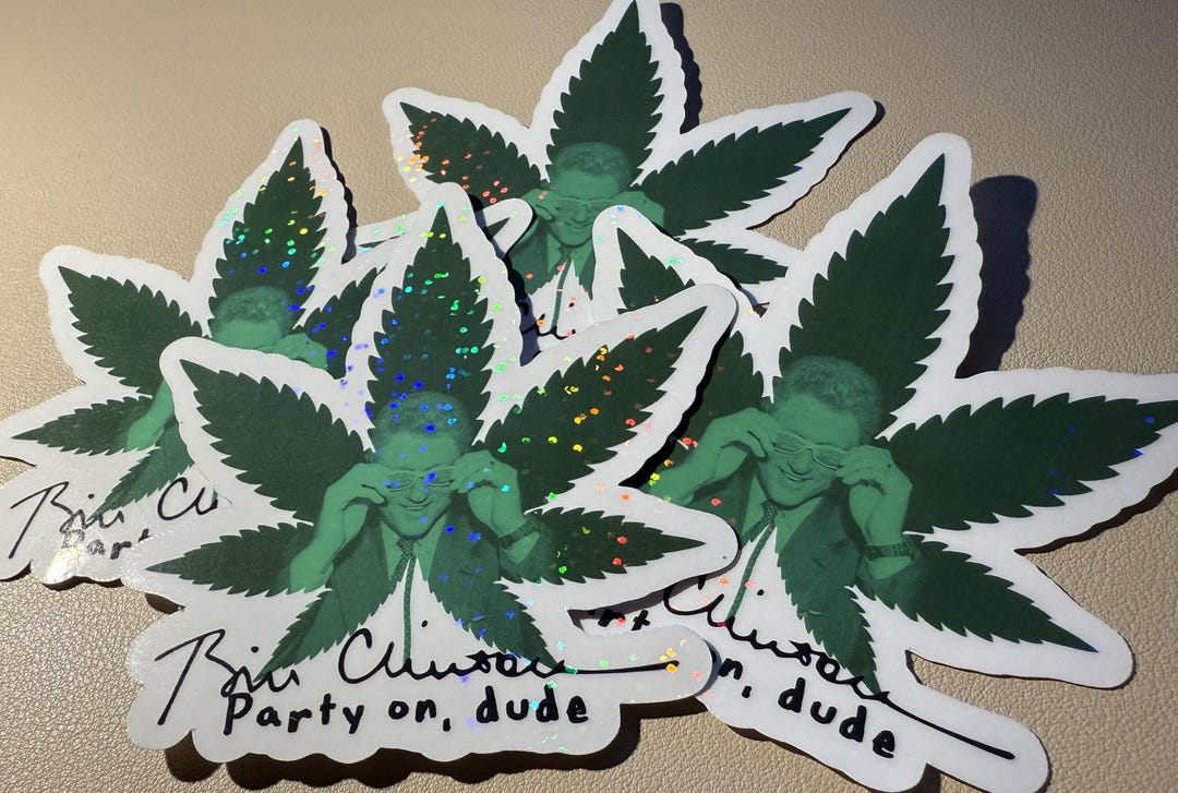 Party on Dude - Holographic Sticker - Etsy