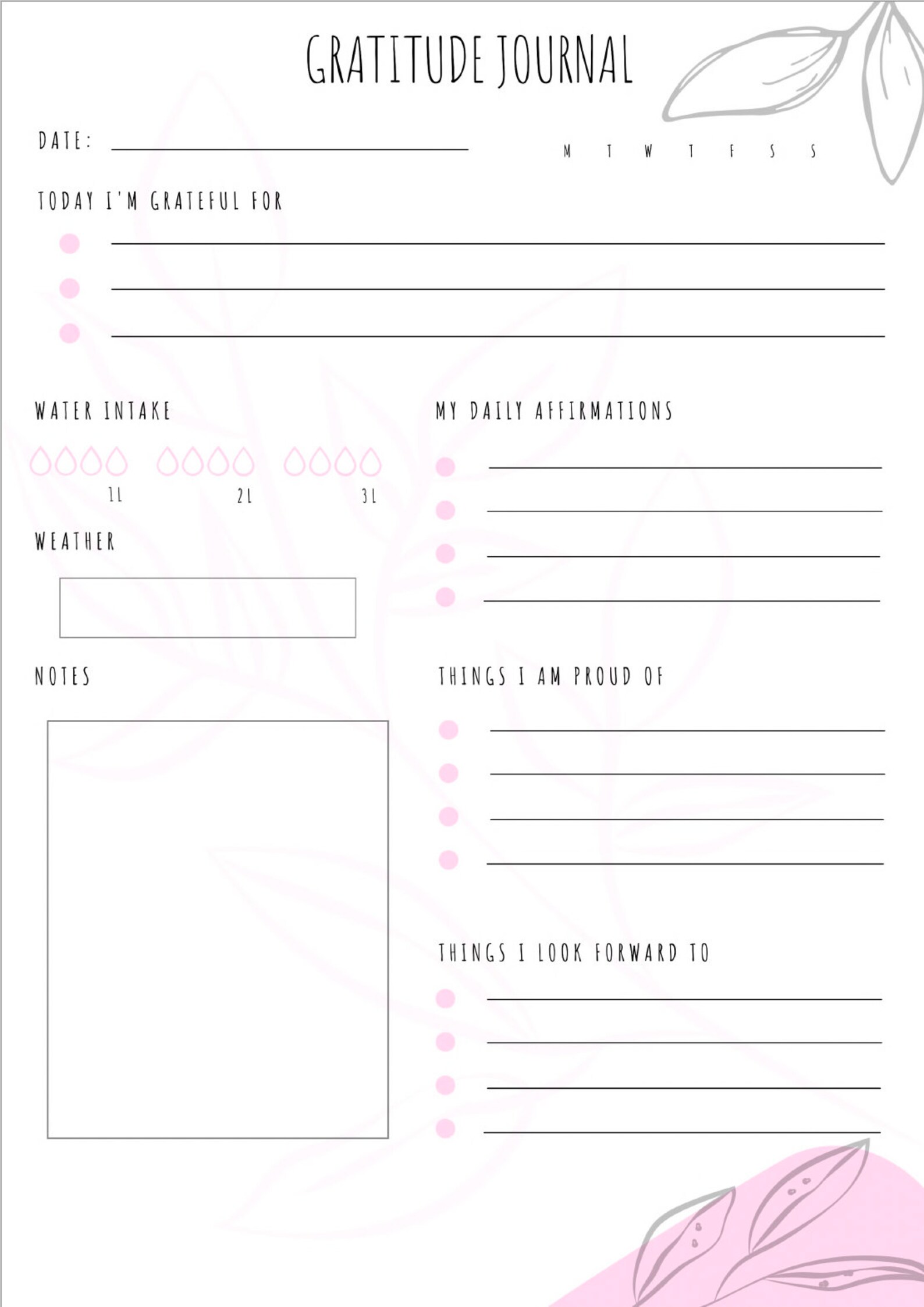 Printable and Fully Customizable Planner Pack - Daily, Weekly, Monthly ...