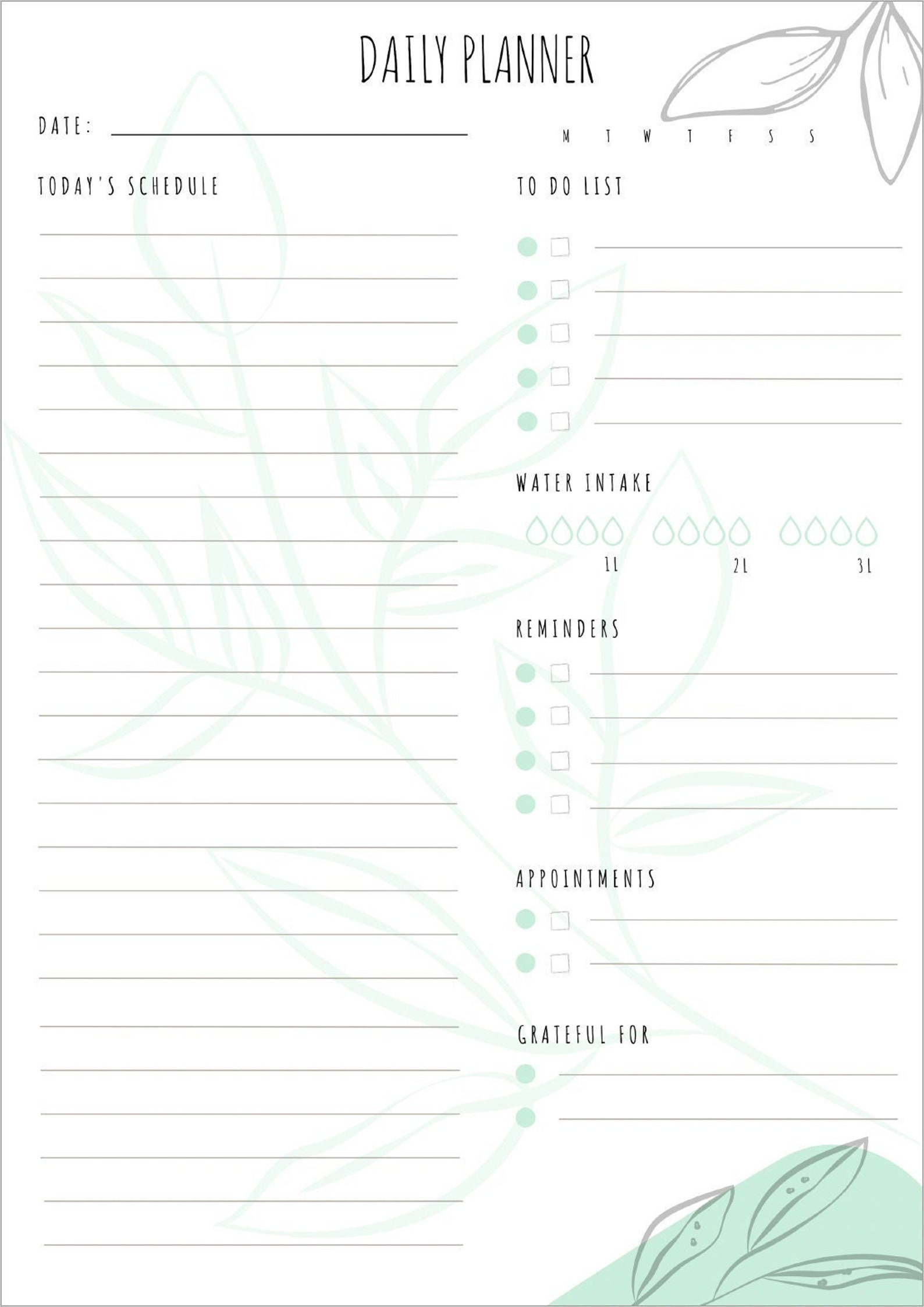 Printable and Fully Customizable Planner Pack - Daily, Weekly, Monthly ...