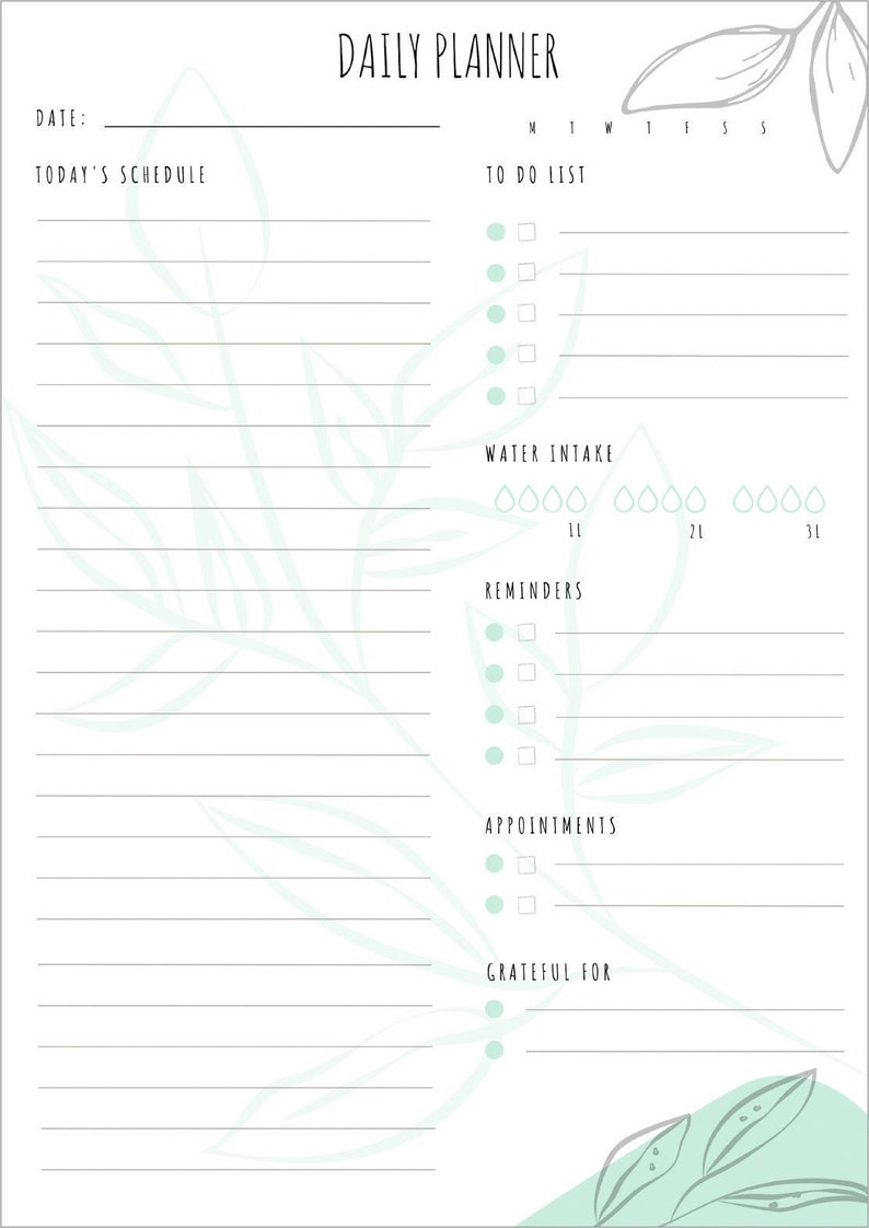 Printable and Fully Customizable Planner Pack - Daily, Weekly, Monthly ...