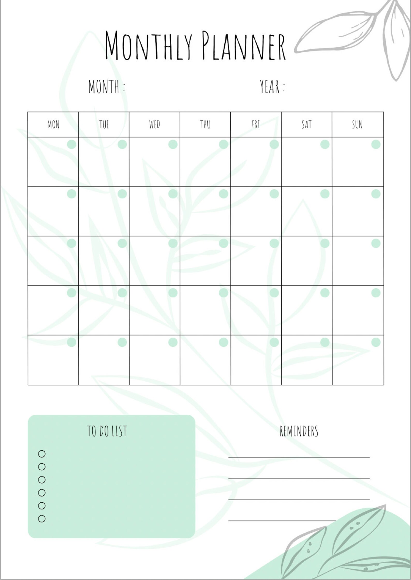 Printable and Fully Customizable Planner Pack - Daily, Weekly, Monthly ...
